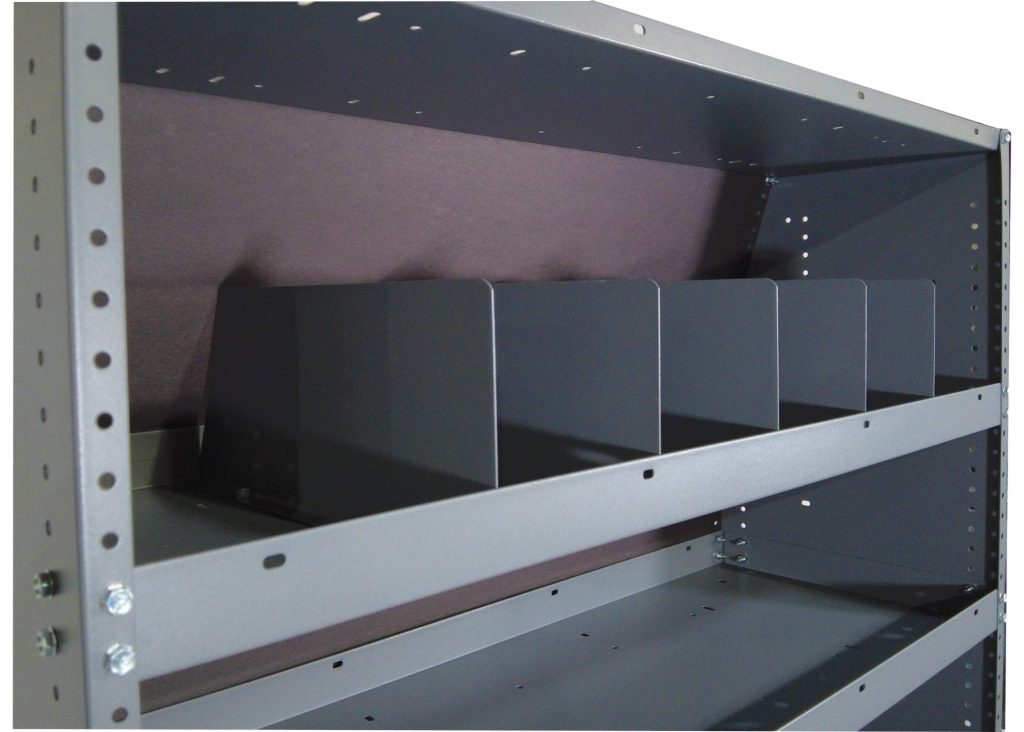 Van Shelving Dividers – 7″H x 16″D, Set of 5 - Masterack