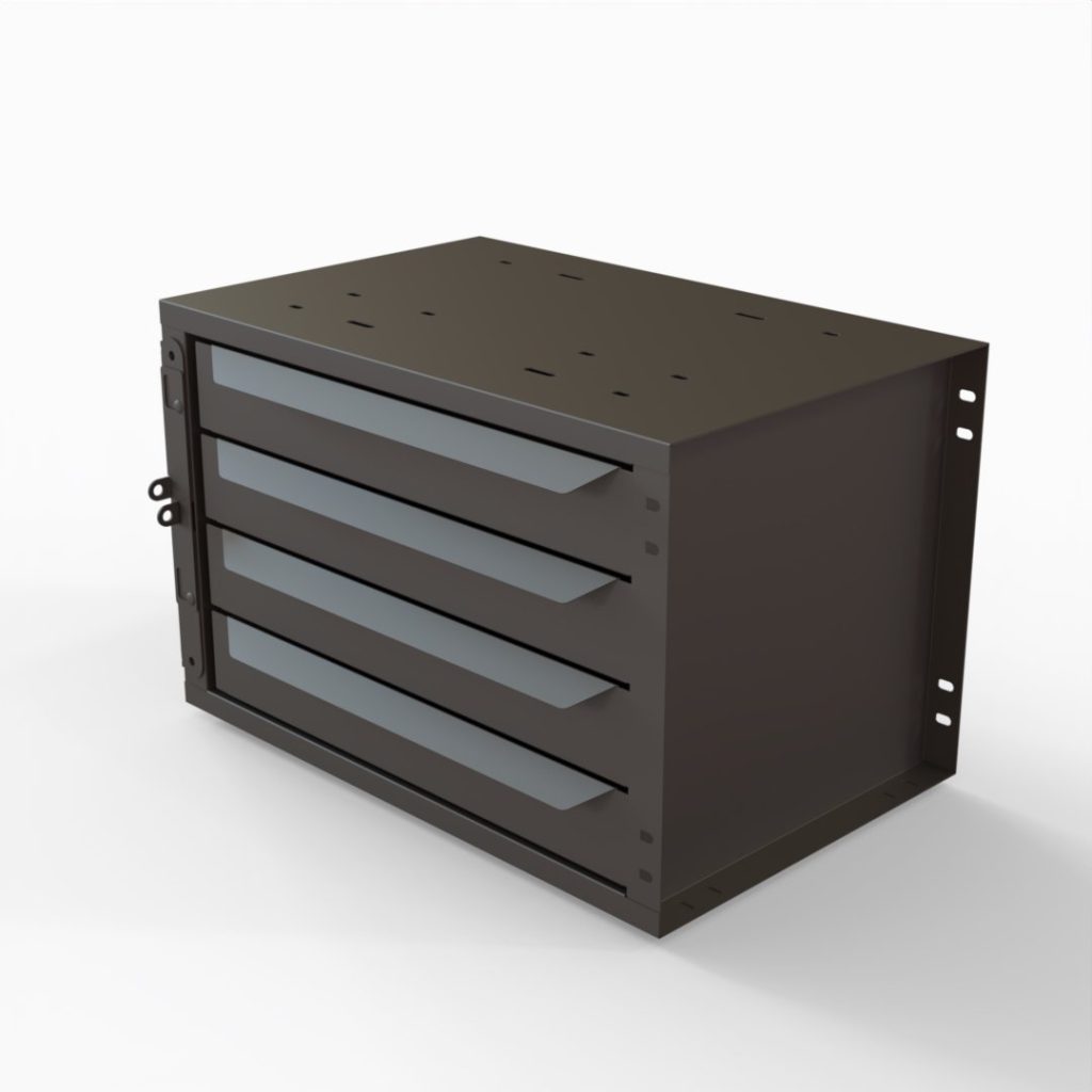 4-Drawer Cargo Van Storage Cabinet – 12″H x 18.5″W x 12″D - Masterack