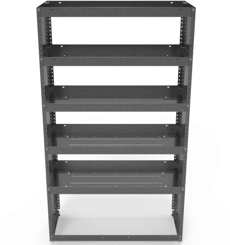 16″ Deep Solid End Shelving Module – 60″H x 37″W x 16″D - Masterack