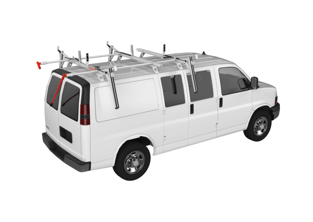 UPLYFT Ladder Rack, Double With Third Crossbow – GM Express/Savana ...