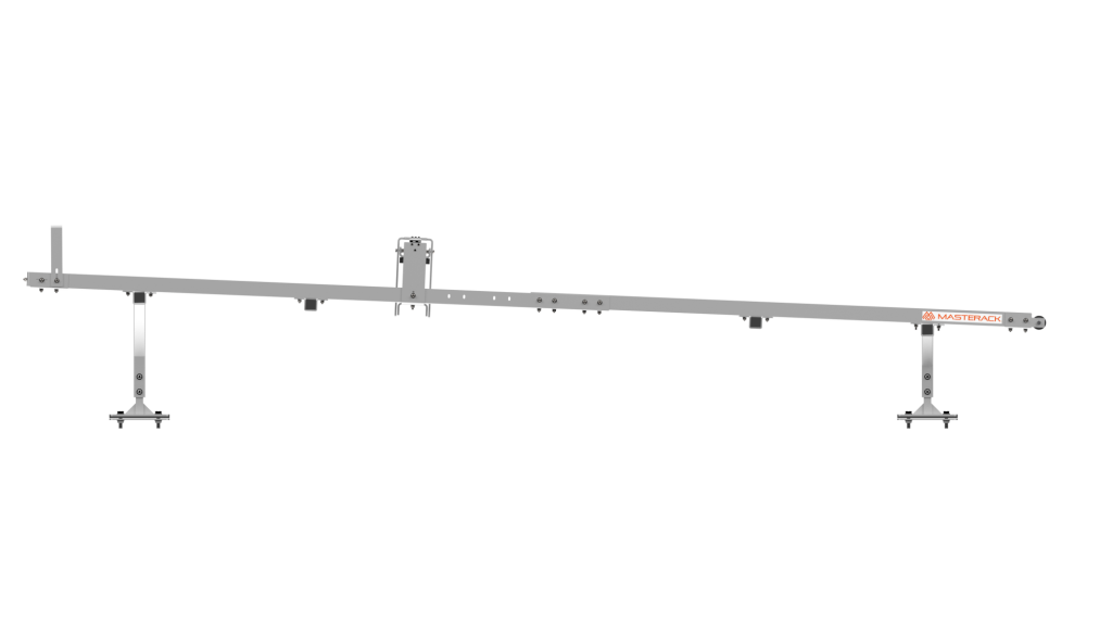 Locking Ladder Rack, Sloped – Open Service Body, 9 ft - Masterack