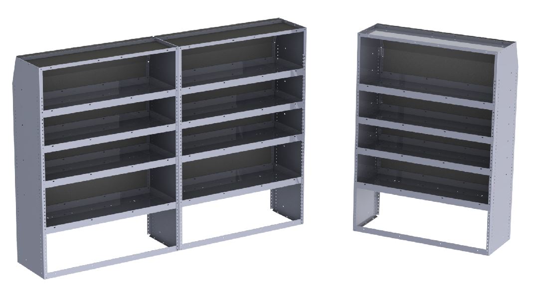 Cargo Van Base Shelving Package – Medium and High Roof Vans - Masterack
